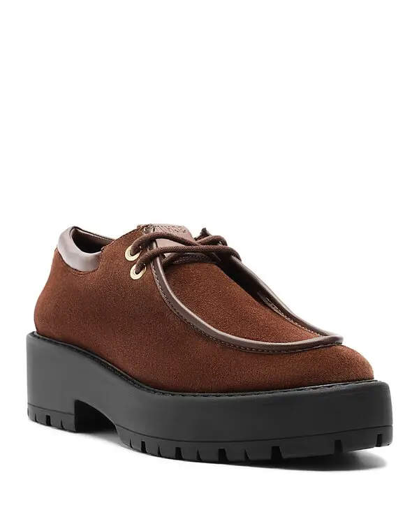 Schutz Cia Loafer Flats - Root Brown