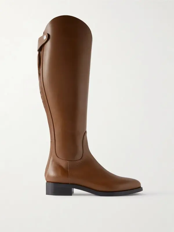 AeydĒ Hector Leather Knee Boots - Brown