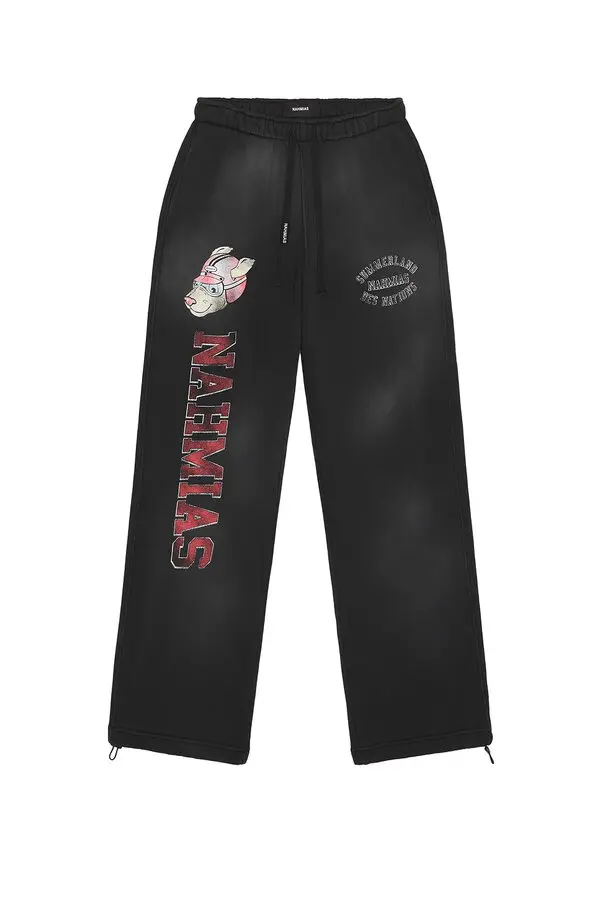 NAHMIAS Des Nations Wide Sweatpants In Black