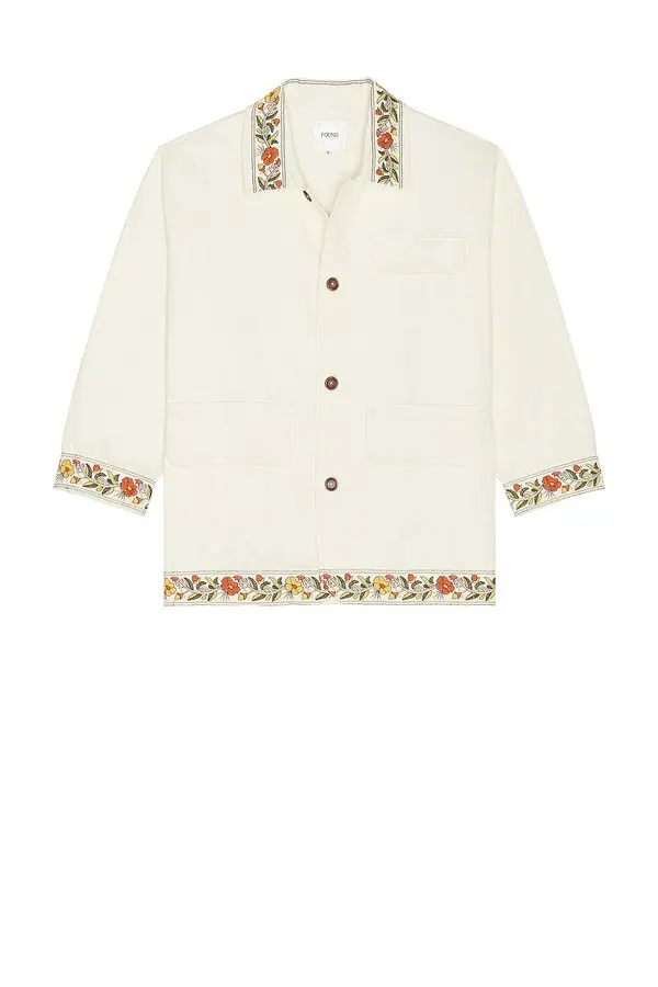 FOUND Kantha Floral Work Jacket