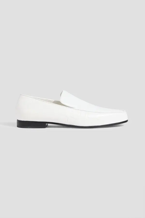TOTÊME Croc-effect Leather Loafers