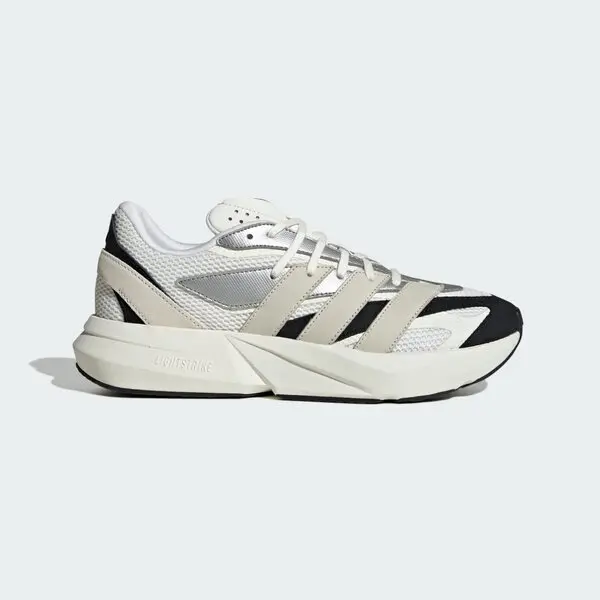 Adidas Lightblaze Athletic Sneakers - Cloud White / Off White / Silver Metallic