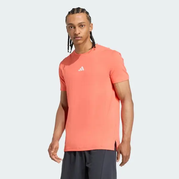 Adidas Designed For Training Workout Tee - Easy Coral