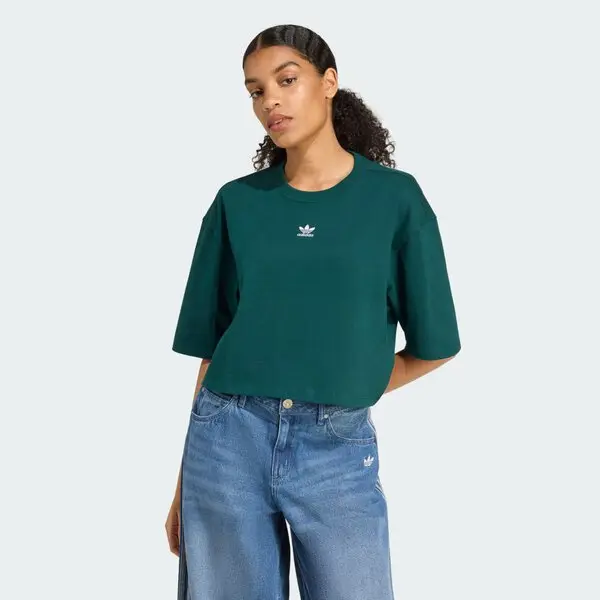 Adidas Essentials Crop Tee - Aurora Ivy
