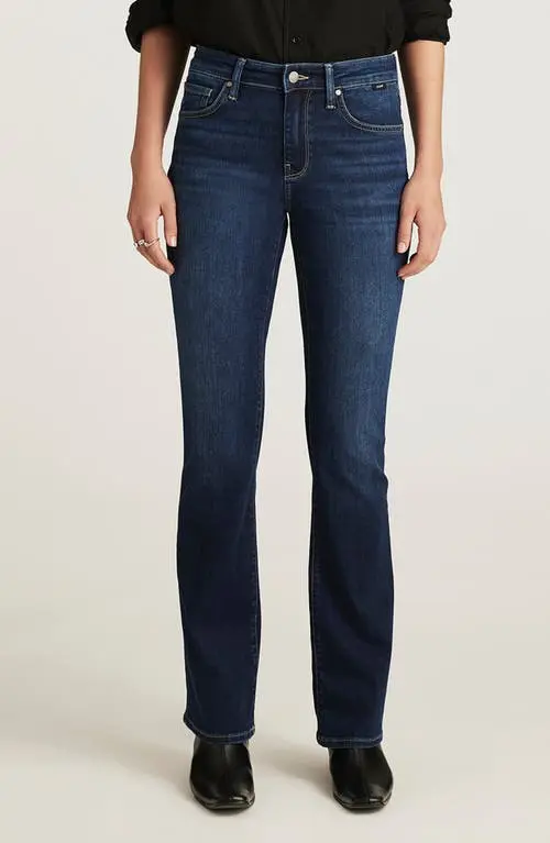 MAVI Molly Mid-rise Bootcut Jeans - Deep Brushed Feather Luxe