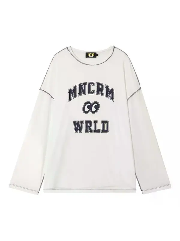 MINI CREAM Graphic-print Long-sleeve T-shirt
