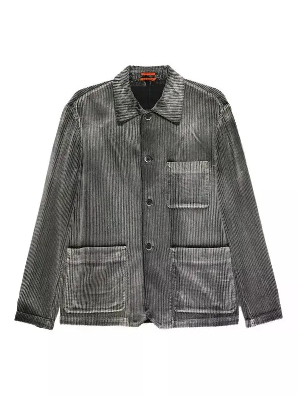 Barena Venezia Visal Osal Corduroy Pocket Overshirt - Grey