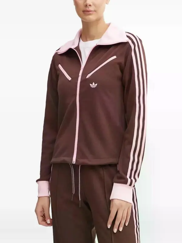 Adidas Striped Zip-up Sweatshirt