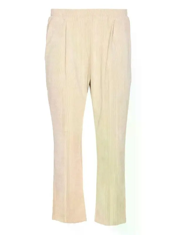 FAMILY FIRST Elastic-waist Corduroy Trousers - Neutrals