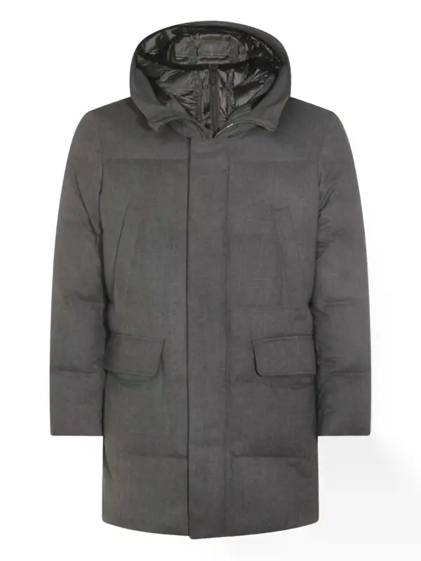 MONTECORE Hooded Quilted Coat - Grey