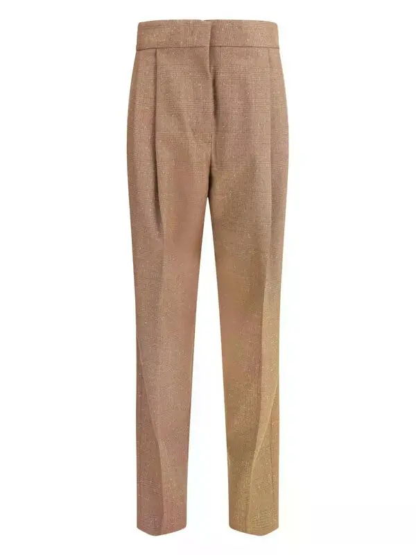 Fabiana Filippi Pleated Checkered Trousers
