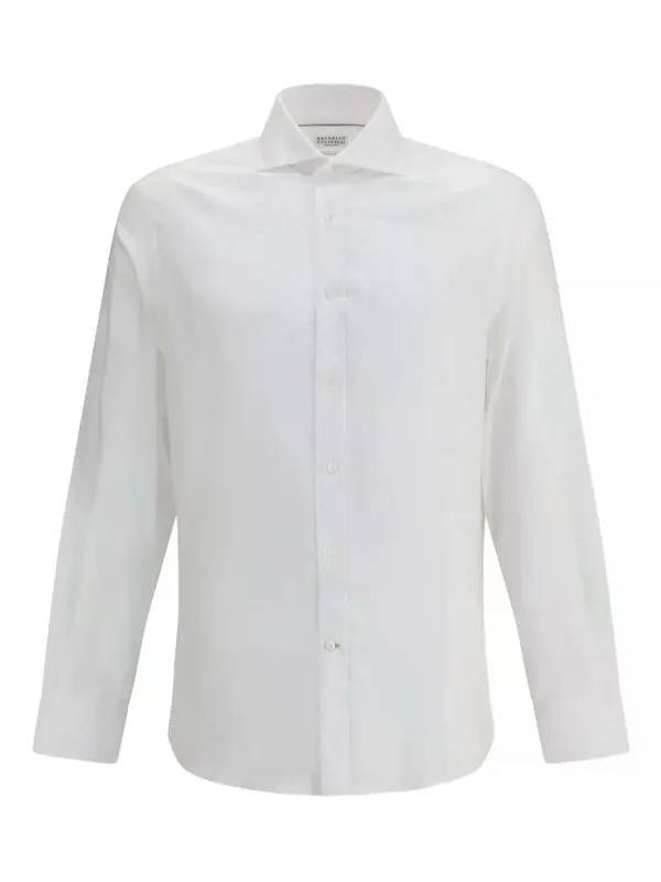 Brunello Cucinelli Long-sleeve Button-down Shirt - White