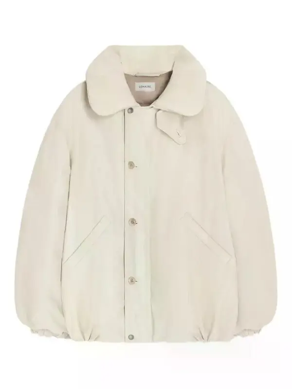 LEMAIRE Bubble-collar Puffer Jacket - Neutrals