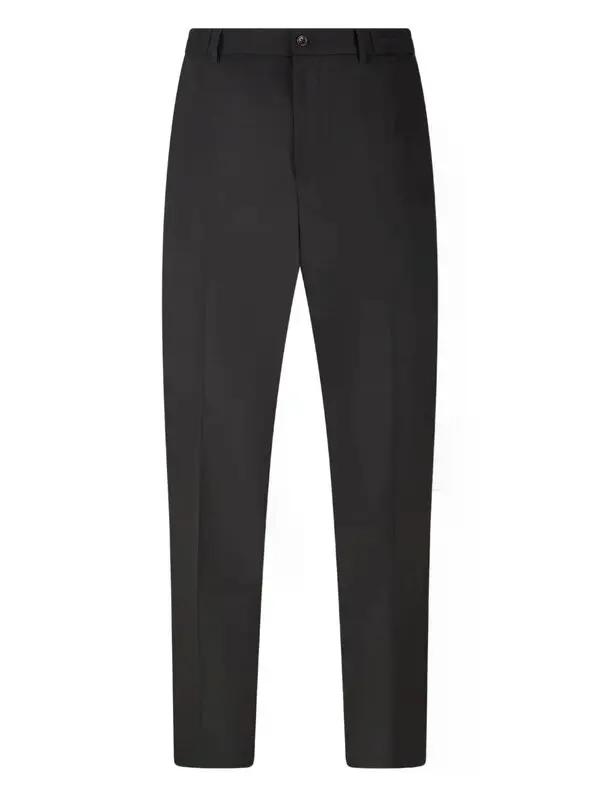 Tagliatore Straight-leg Wool Trousers - Black
