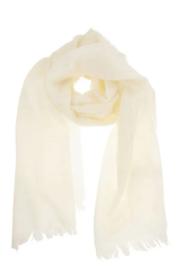 Peserico Virgin Wool Scarf - White