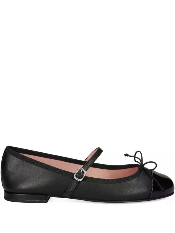 Pretty Ballerinas Irma Cap-toe Ballet Flats - Black