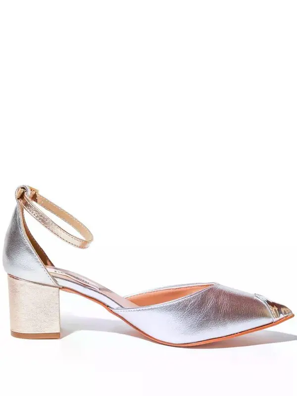LETHICIA BRONSTEIN Pointed-toe Ankle-strap Heels