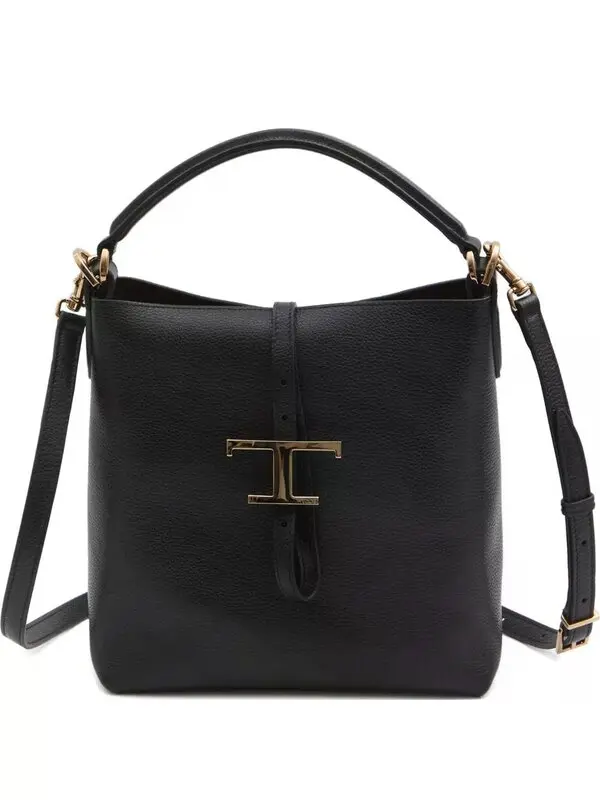 TOD'S T Timeless Mini Bucket Bag - Black