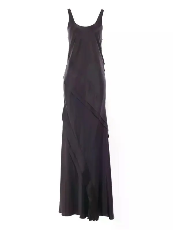 Saint Laurent Layered Satin Dress