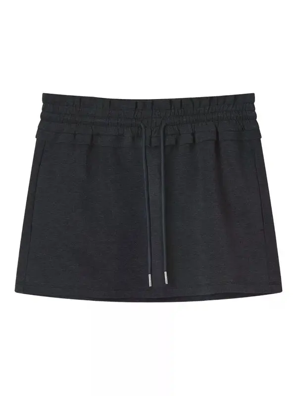 B+AB A-line Mini Skirt With Elasticated Waist - Grey