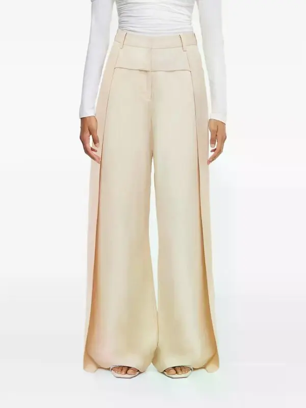Acler Draped-panelled Palazzo Pants