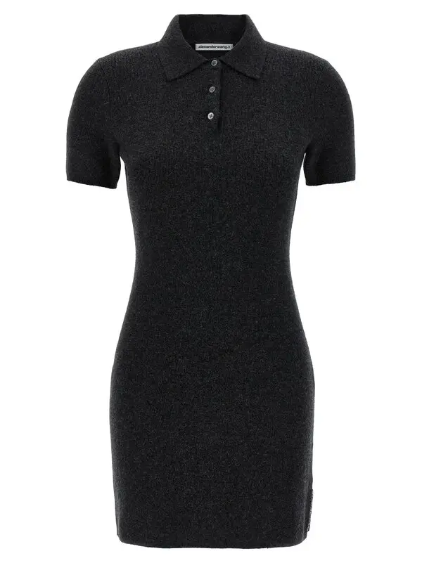 Alexander Wang Polo Mini Dress - Gray