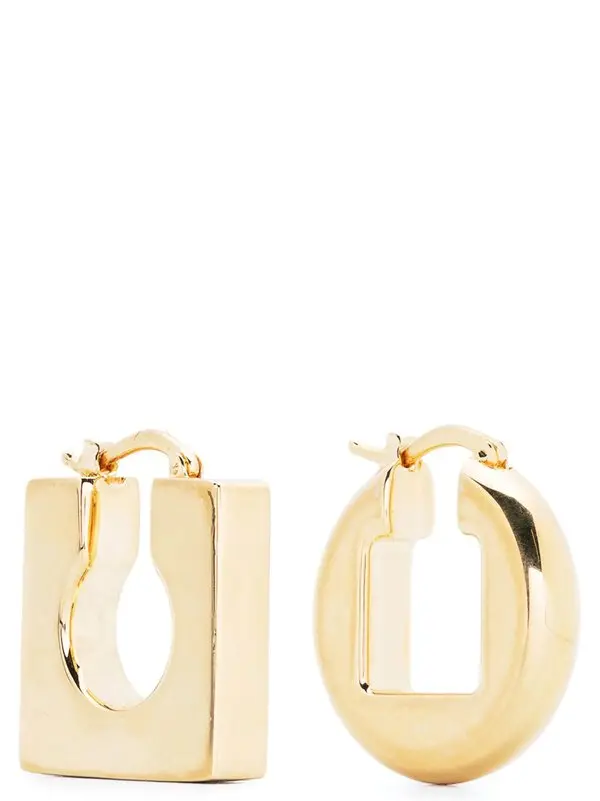 Jacquemus Les Boucles Rond Carré Earrings - Gold