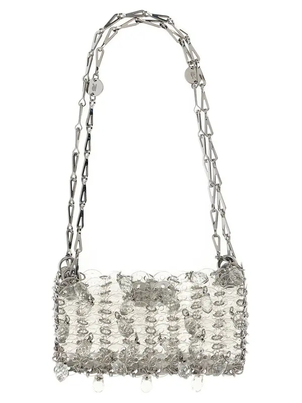 Rabanne 1969 Nano Crystal Resin Shoulder Bag - Silver