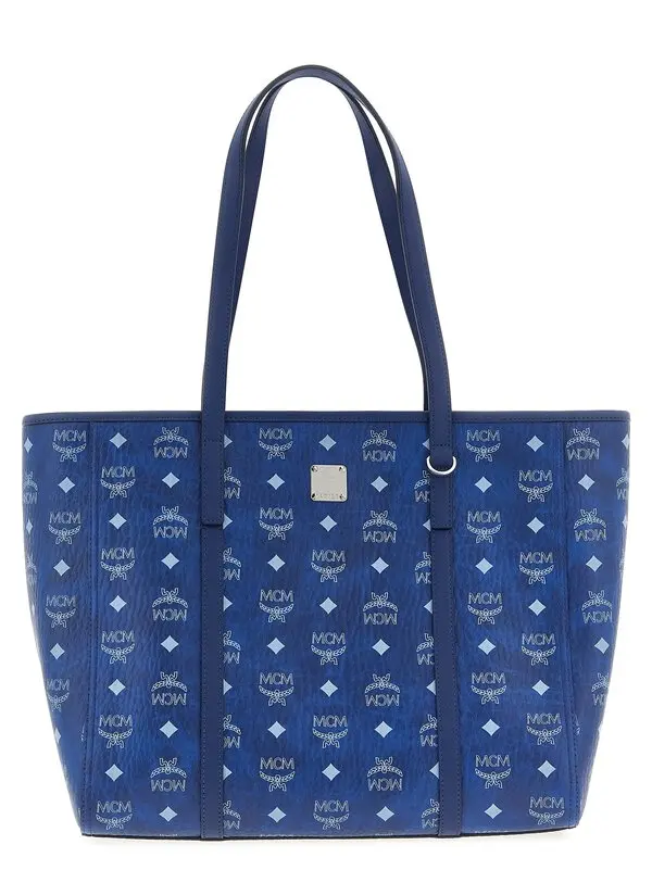 Mcm Medium 'toni' Shopping Bag - Blue