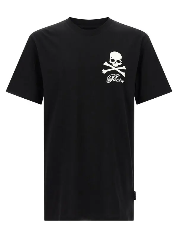 Philipp Plein Skull & Bones' Print T Shirt