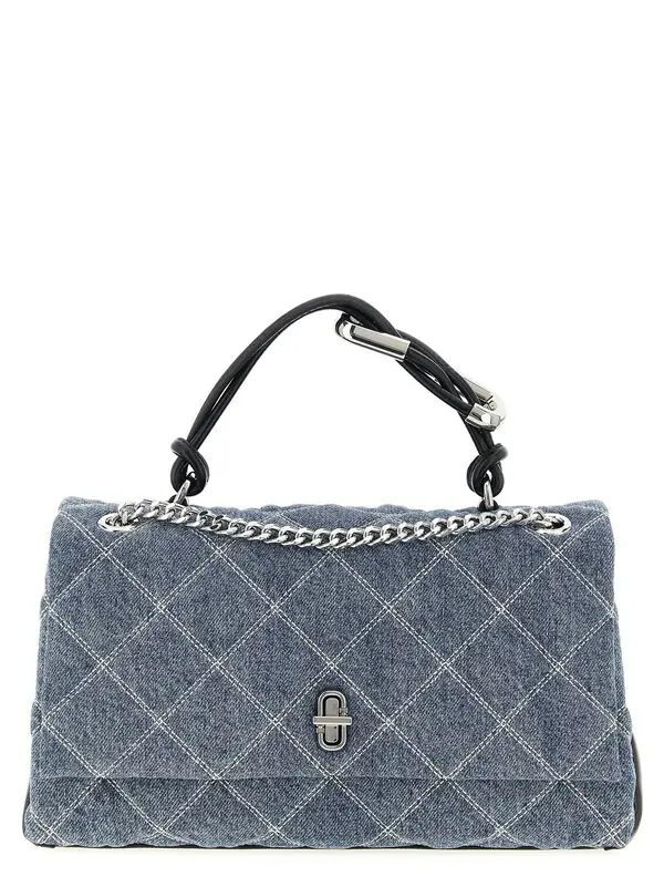 Marc Jacobs Quilted Denim Dual Medium Shoulder Bag