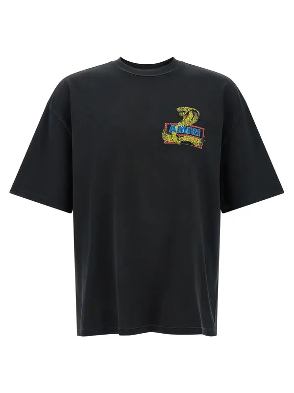 Amiri Crystal Cobra' T Shirt