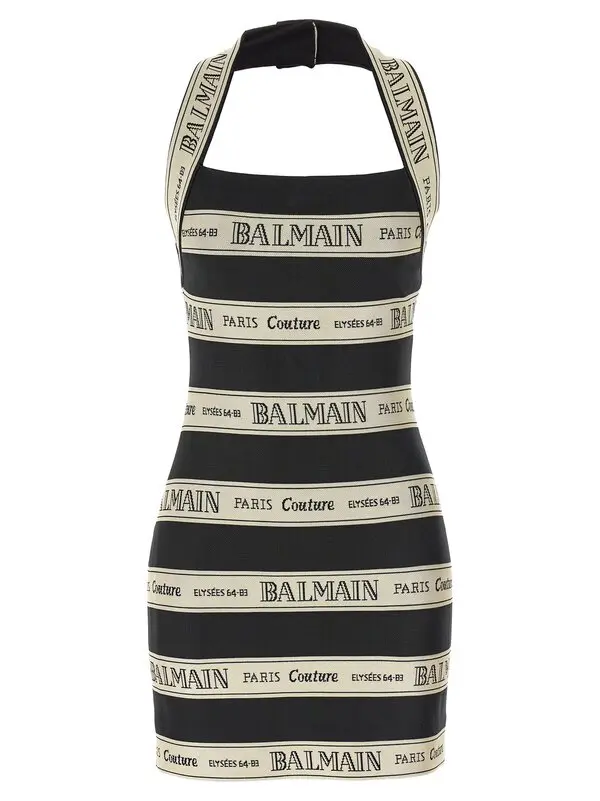 Balmain Jacquard Mini Dress - Multicolor