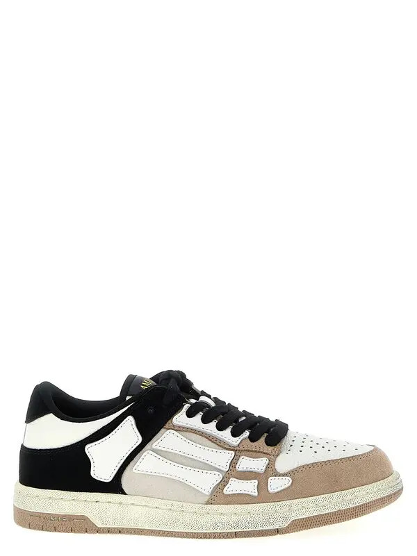 Amiri Distressed Skel Top Low Sneakers