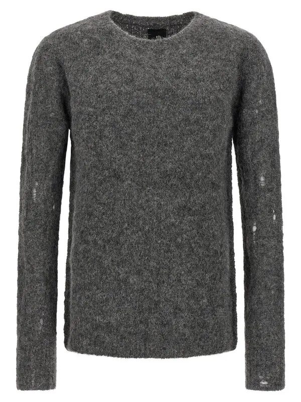 THOM KROM Alpaca Wool Blend Sweater - Gray