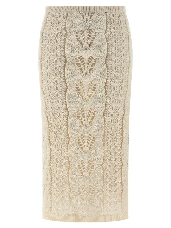 Ermanno Scervino Tricot Longuette Skirt