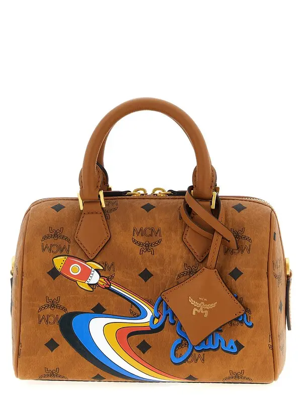 Mcm Ella Boston Top Handle Bag