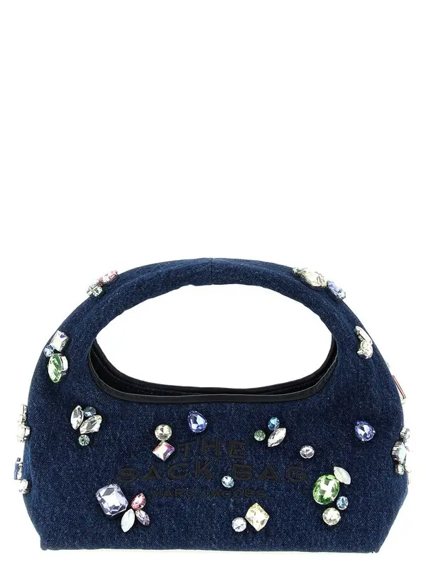 Marc Jacobs The Gem Denim Mini Sack' Handbag - Blue