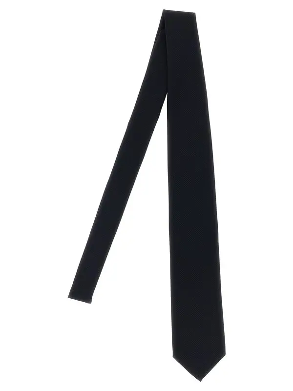 Brioni Wool Necktie - Blue