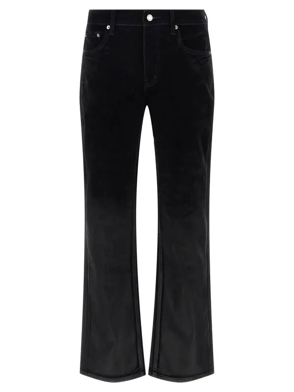 PURPLE BRAND P004 Flare Flock Dipped Jeans