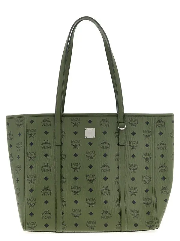 Mcm Medium 'toni' Shopper - Green