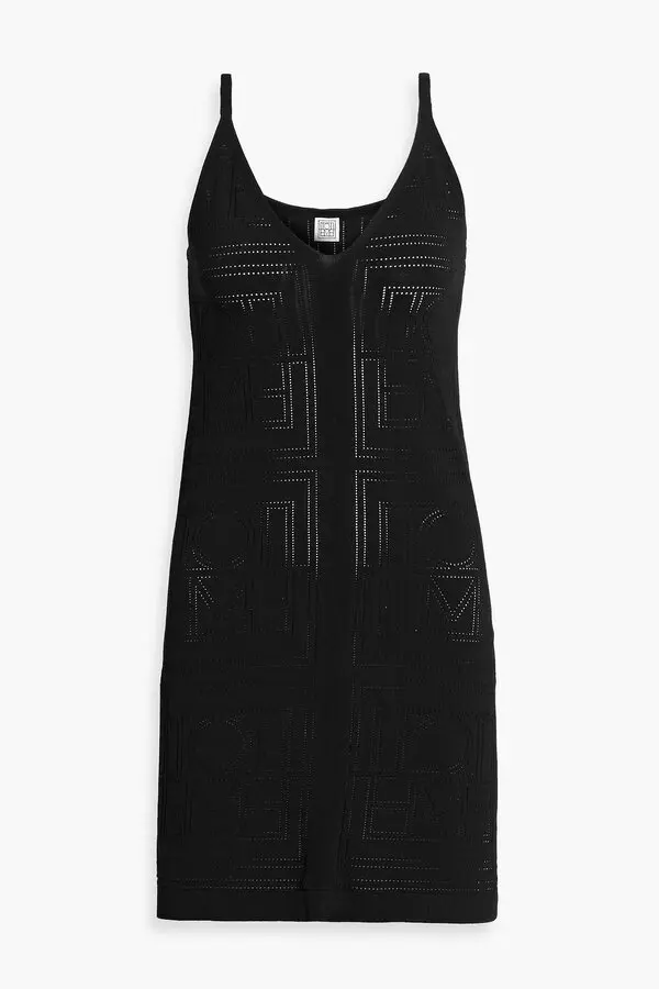 TOTÊME Pointelle-knit Mini Slip Dress