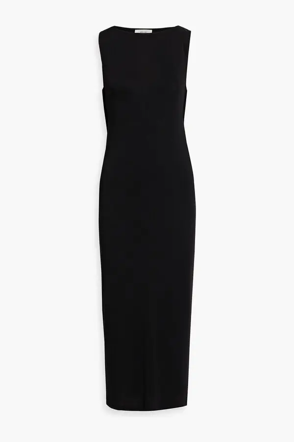 FRAME Drape Jersey Midi Dress