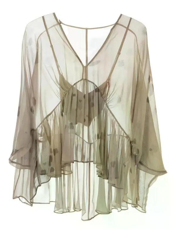YANGKEHAN Ruffled Blouse