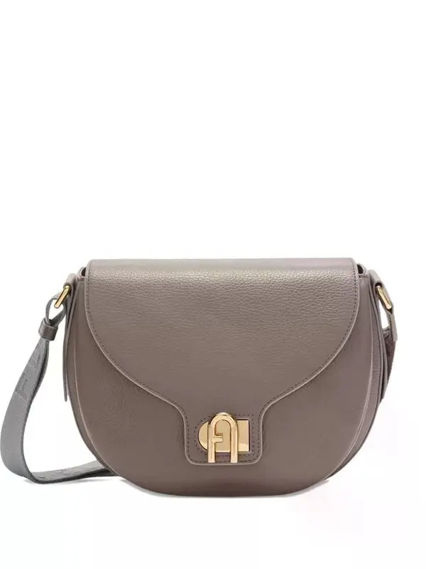 Furla Curved-flap Leather Shoulder Bag