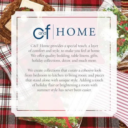 C&F HOME Candy Cane Wishes Napkins Set Of 6
