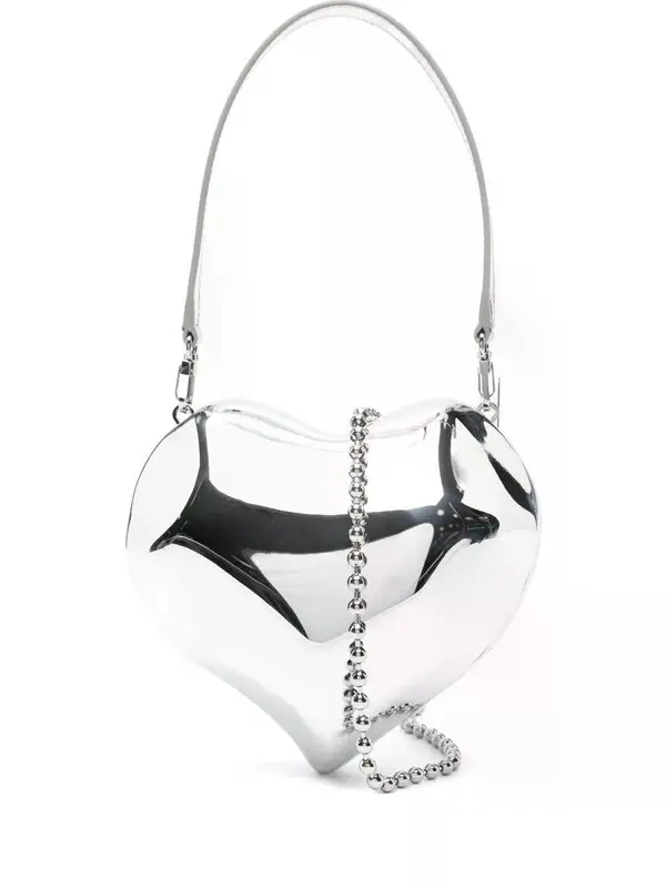 SIMONMILLER Heart-shaped Clutch Bag - Silver