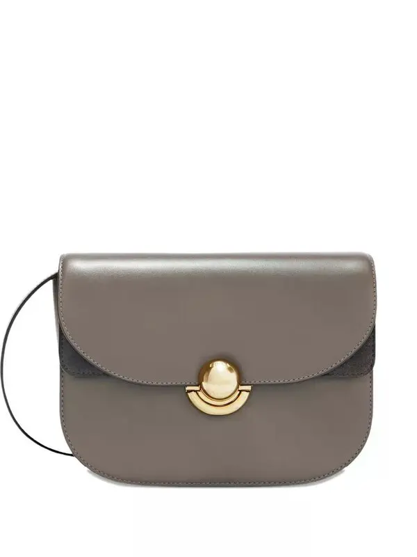 Furla Sfera Curved-flap Crossbody Bag - Grey