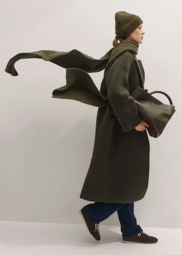 ME+EM Cocoon Coat With Belt