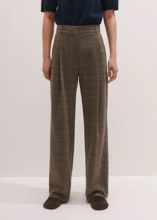 ME+EM Check Straight Trouser
